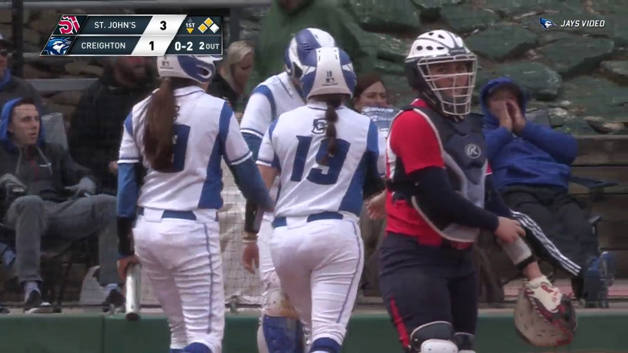 Creighton-St. John's Softball Highlights - April 1, 2017 - YouTube
