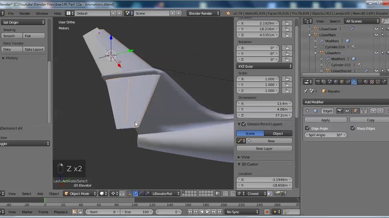 Part 12a - How to make aircraft animation - YouTube