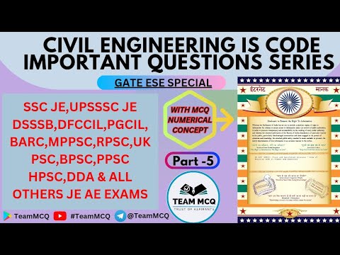 IS CODE important Questions|IS CODE CIVIL Engineering important ...