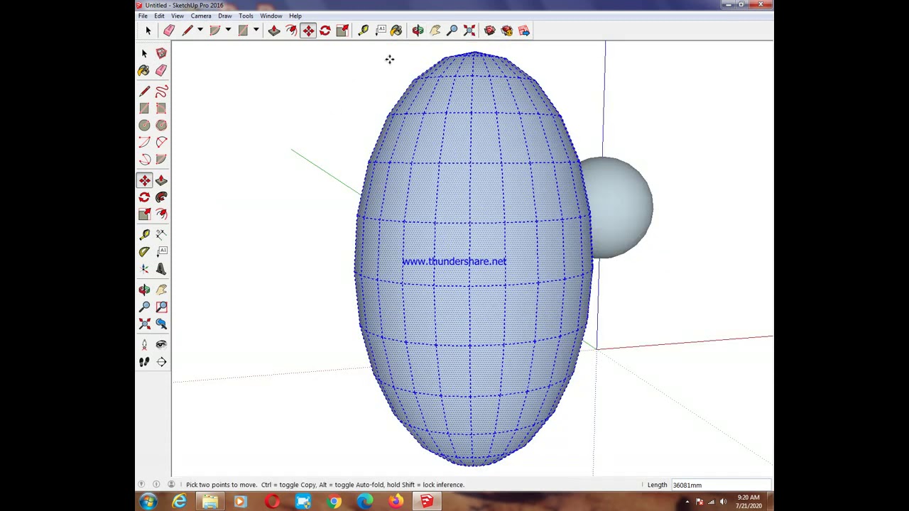 Como hacer esfera con SketchUp - YouTube