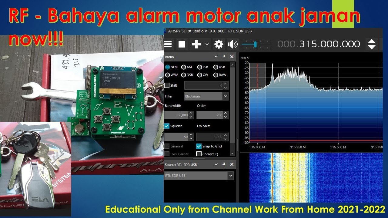 Cloning RF Hack Alarm Motor - Part#2 TUTORIAL - YouTube