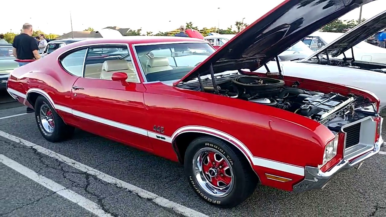 1971 MATADOR RED OLDSMOBILE 442 W-30 + SPOILER - YouTube