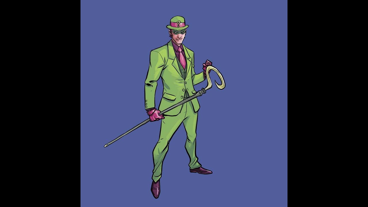 RIDDLER character sketch - YouTube