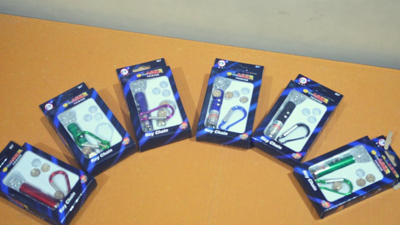 Unboxing and Review of 3 in 1 Laser Pointer Torch with LED Lights and Keychain - YouTube