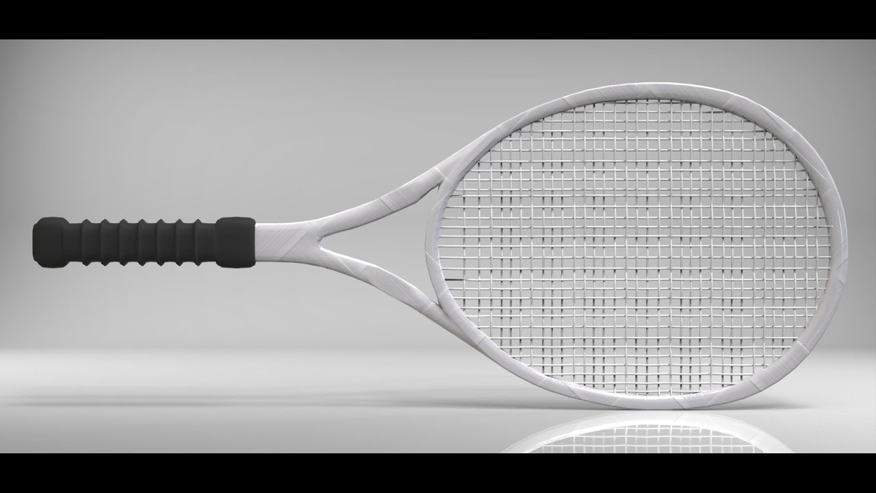 Speed Art | Tennis Racket | Maya 2017+ Keyshot | - YouTube