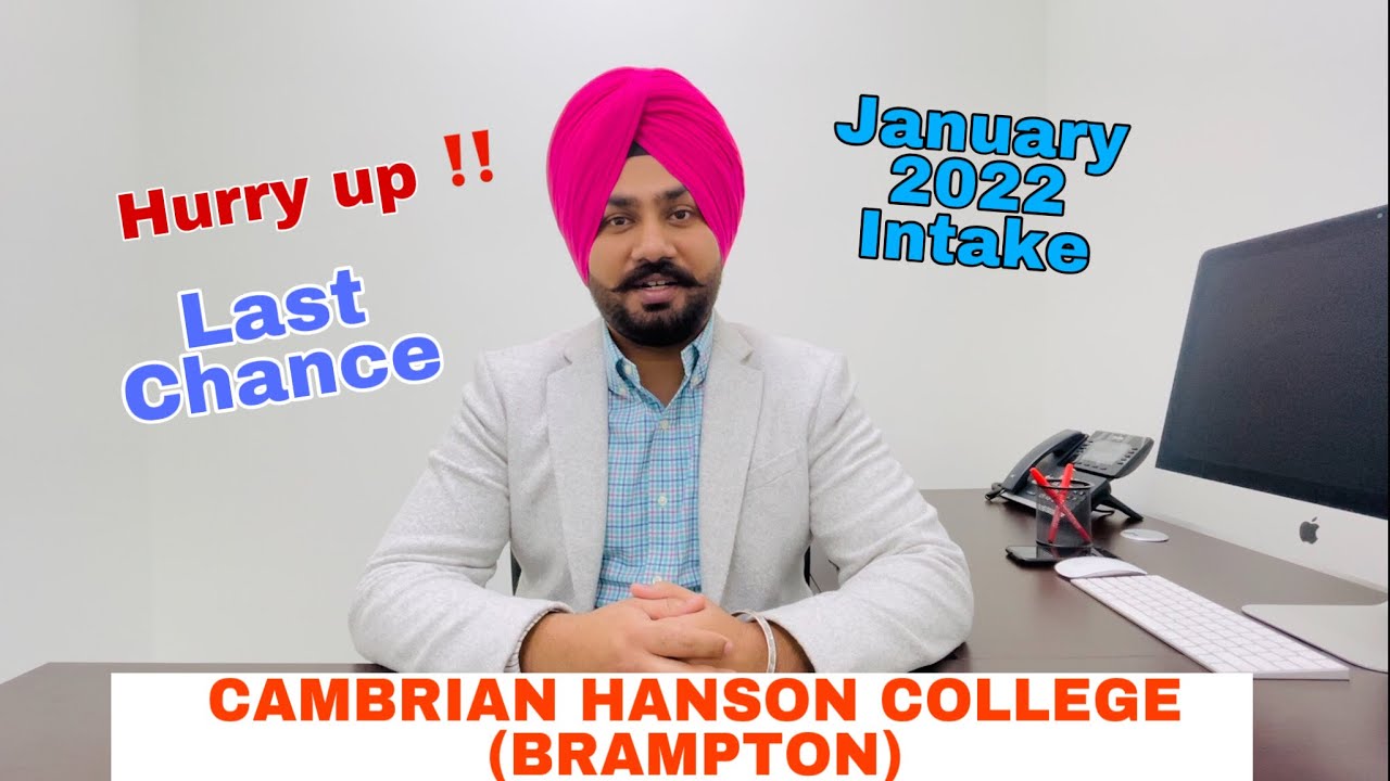 Cambrian Hanson College Brampton 🇨🇦| January 2022 Intake | College ...
