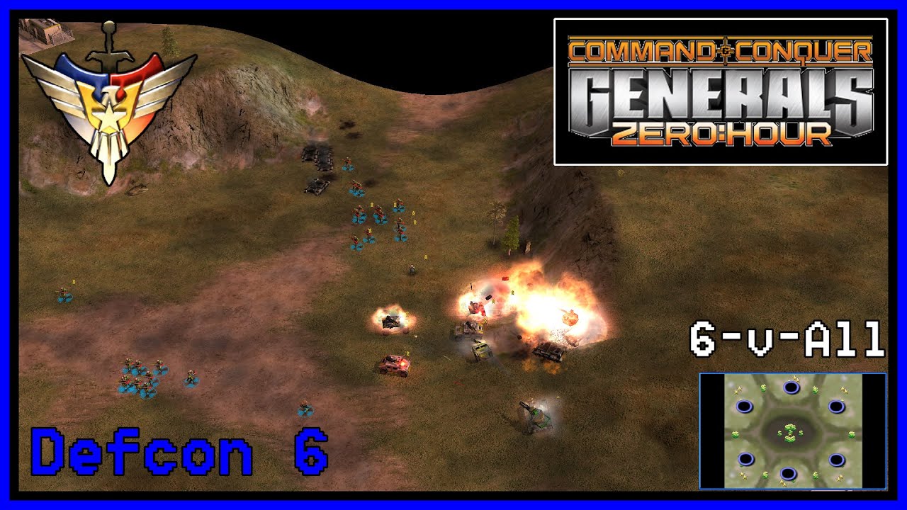 C&C Generals Zero Hour | Super Weapon General | 6-for-All | Defcon 6 ...
