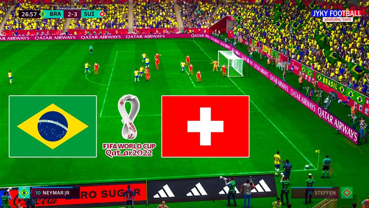 FIFA 23 - Brazil vs Switzerland - FIFA World Cup 2022 Qatar Group Stage ...