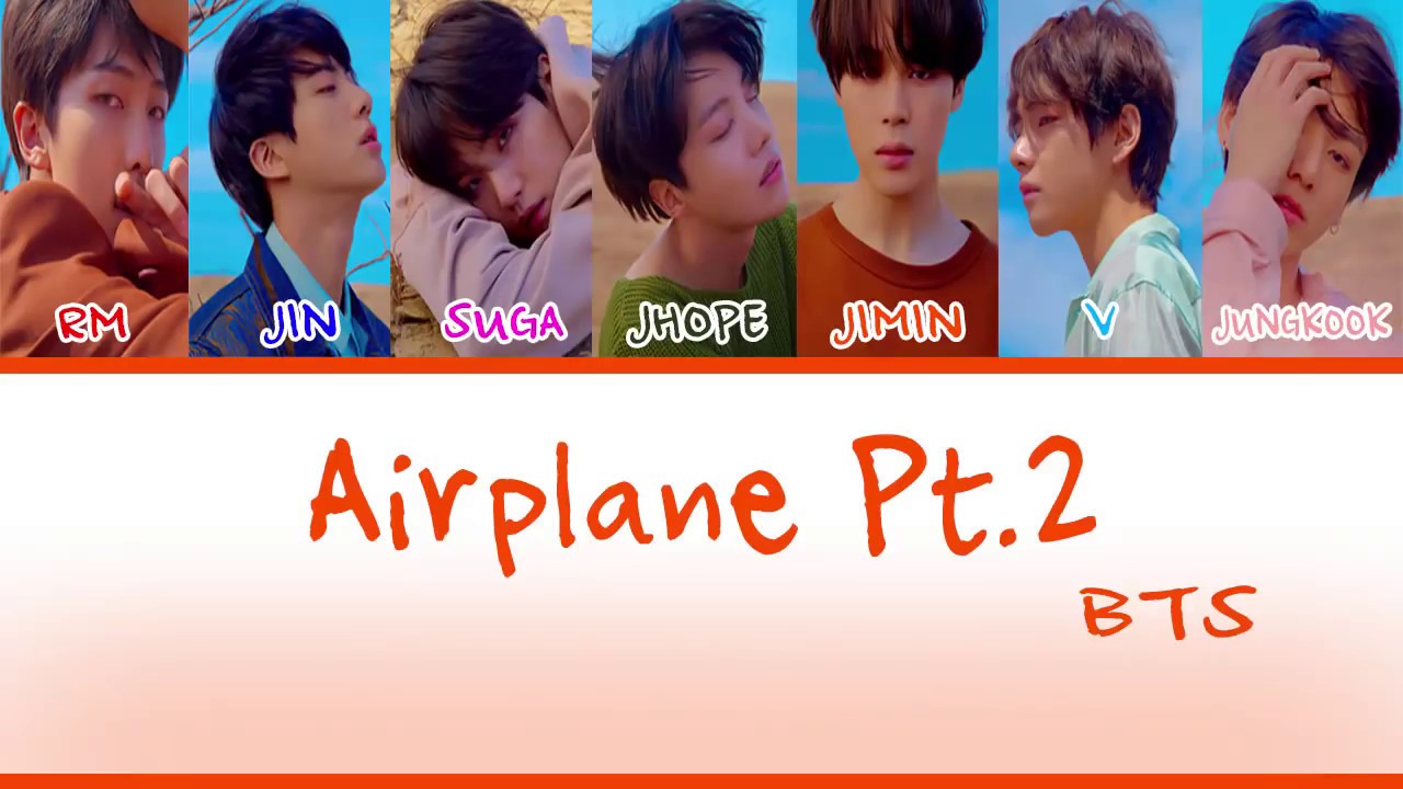 Bts Airplane Pt 2 Sub Indo Lirik [han Rom Indo Color Coded Lyrics
