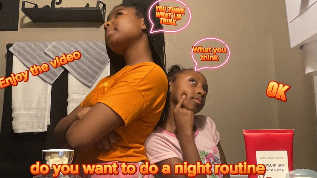 Doing a night routine with my cousin 🫧🧼🚿 - YouTube