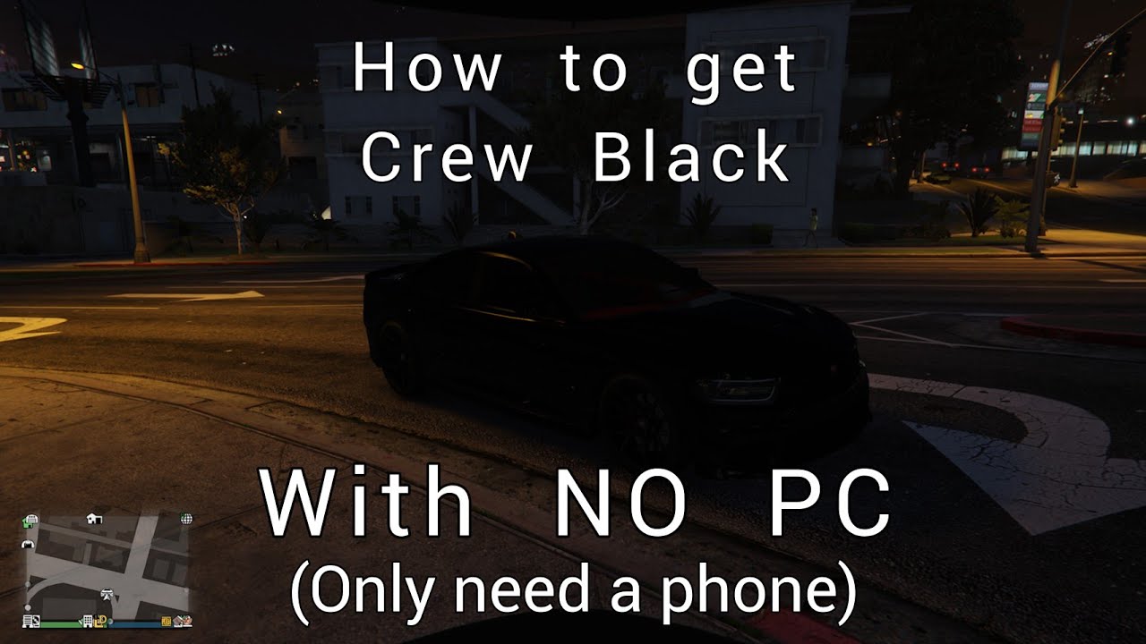How to make Crew Black crew color with NO PC (GTA 5 Online) - YouTube