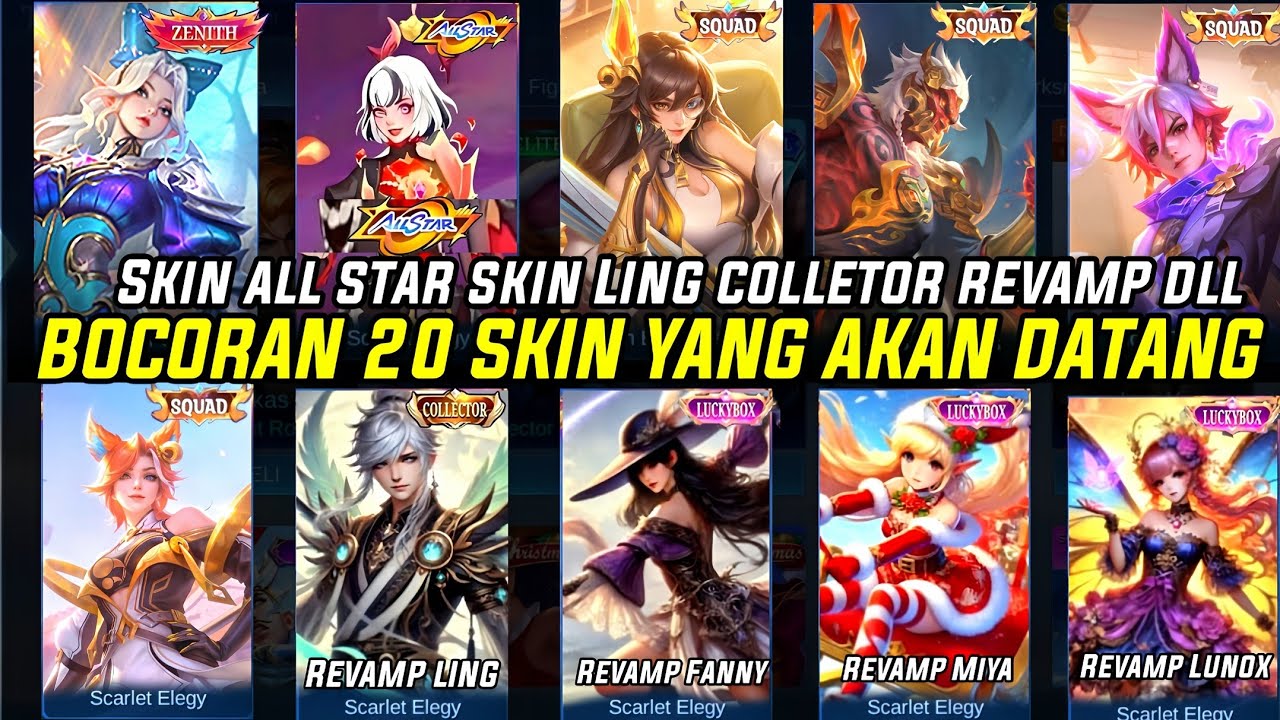 BOCORAN UPDATE 20 SKIN TERBARU YANG AKAN DATANG 2025 ! SKIN ALL STAR ...