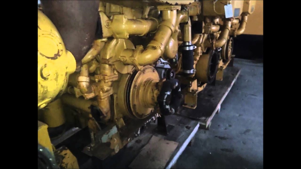 Caterpillar 3408 DITA Diesel 470 HP Marine Engine - YouTube