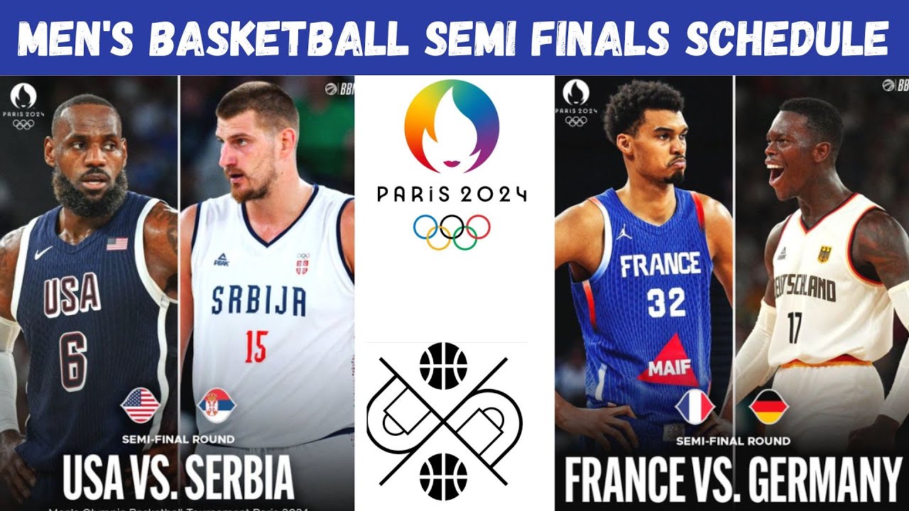 2024 Summer Olympic Games: Men's Basketball Semi-Finals Schedule ...