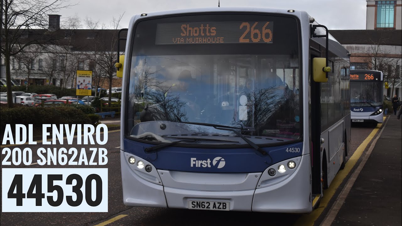 First Glasgow 44530 ADL Enviro 200 (SN62AZB) - YouTube