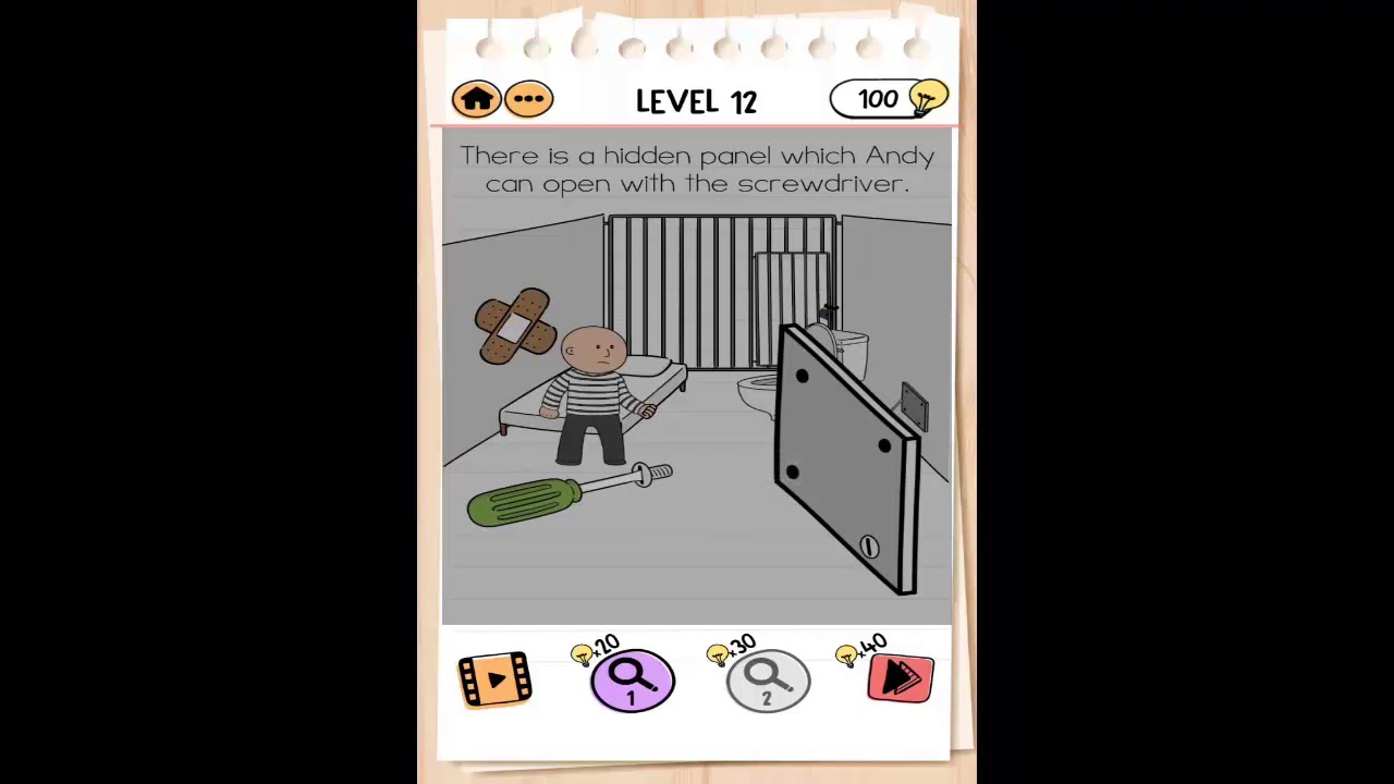 Brain Test 2 Tricky Stories PRISON ESCAPE Level 12 Walkthrough - YouTube