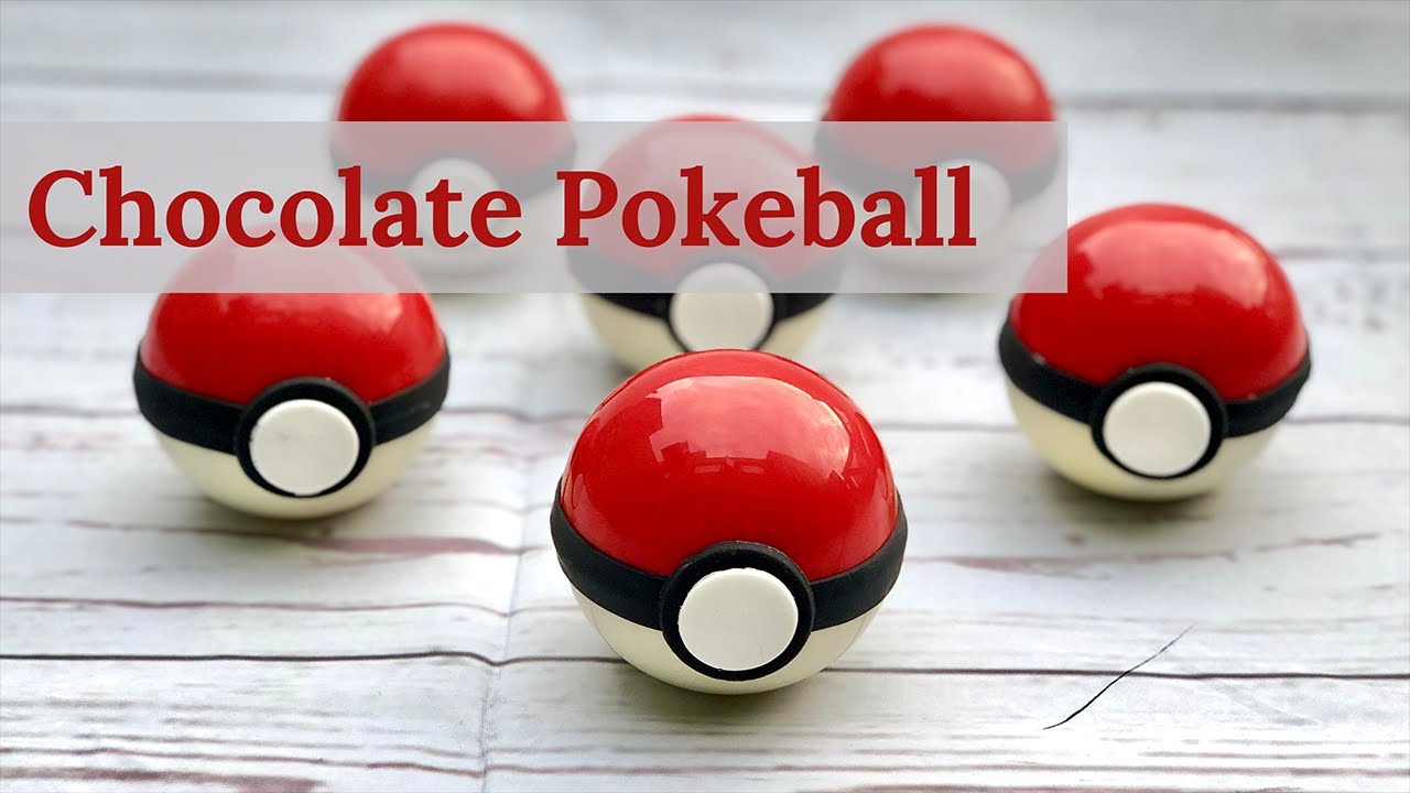 How To Make Chocolate Pokemon Pokeballs / Tutorial de como fazer essa ...