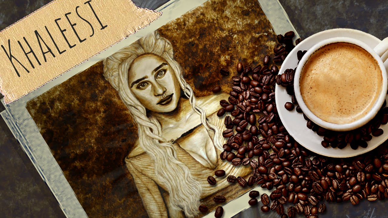 PAINTING WITH | Coffee - Daenerys Targaryen - YouTube