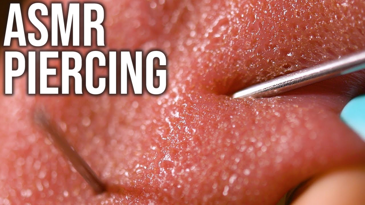 [ASMR] A wonderful world of tongue piercing & expansion (subtitles ...