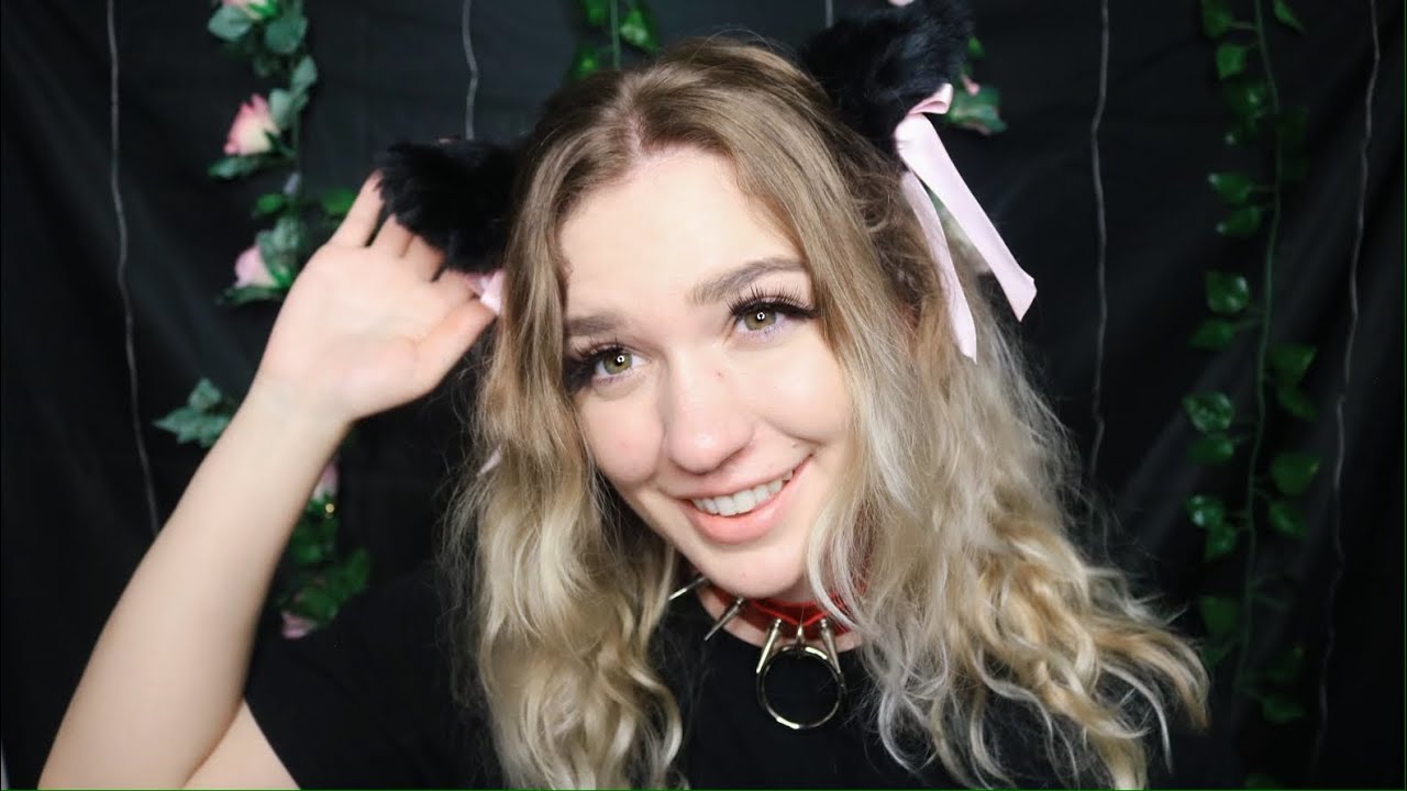 kitty helps you sleep, "just a little bit" "scratch" ear to ear ASMR ...