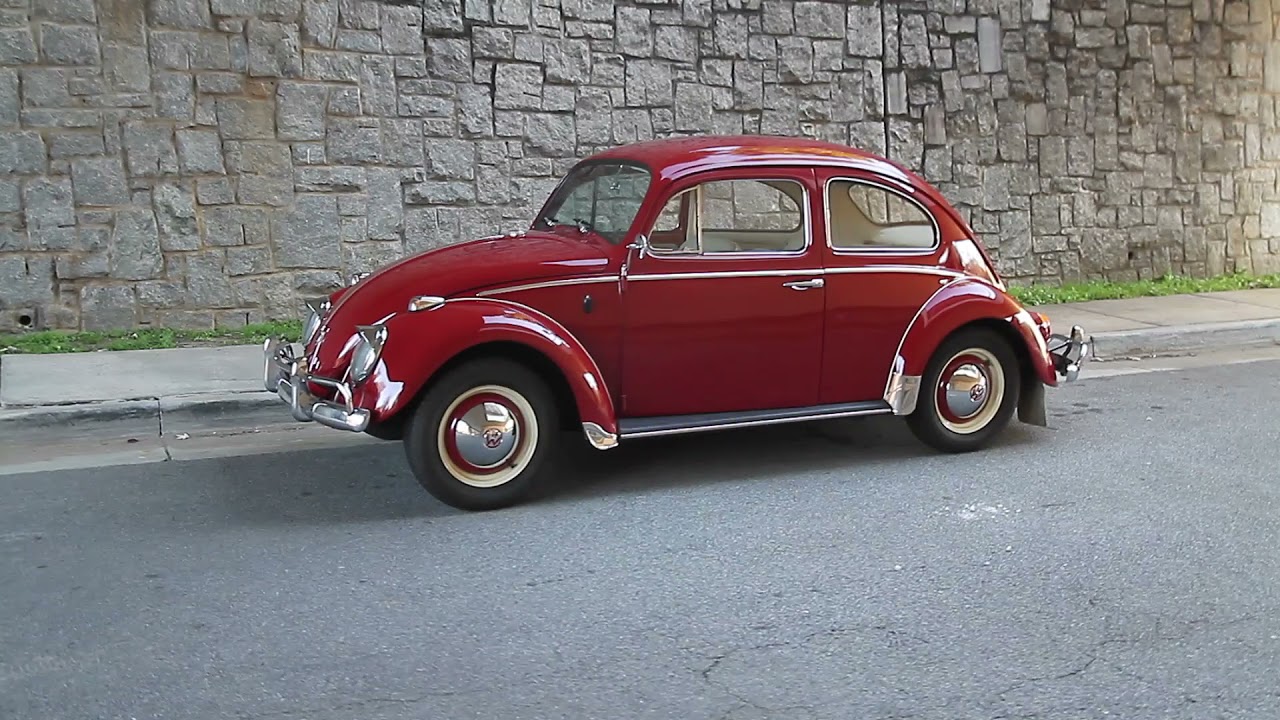 1963 Volkswagen Beetle Ruby Red for sale - YouTube