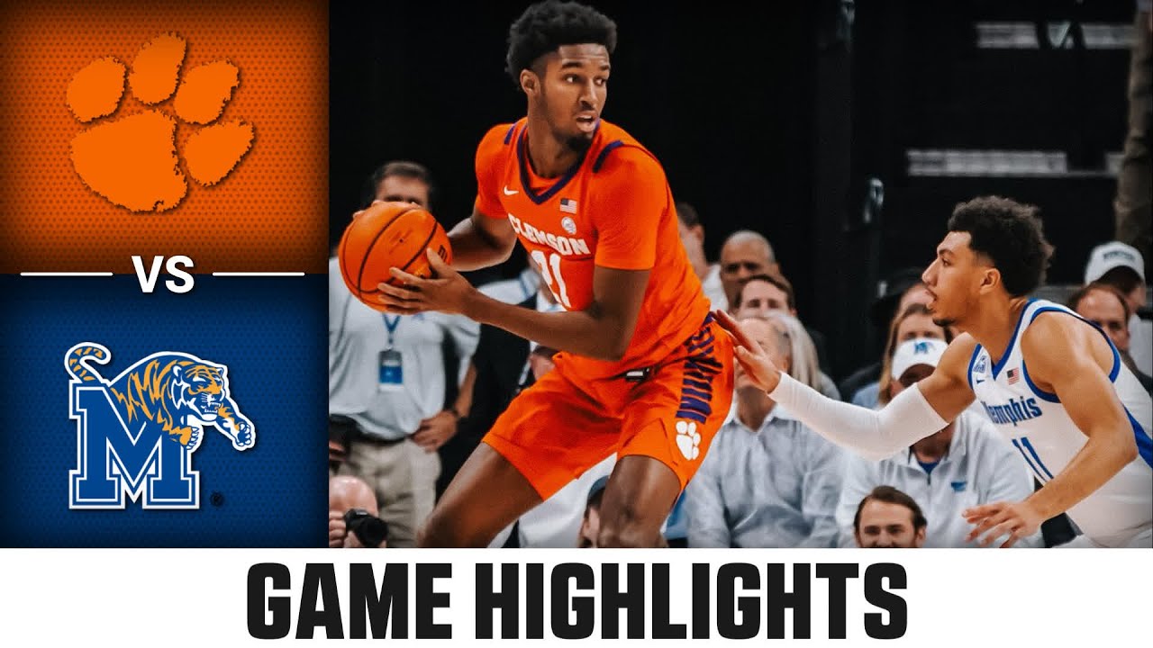 Clemson vs. Memphis Game Highlights | 2023-24 ACC Men's Basketball ...