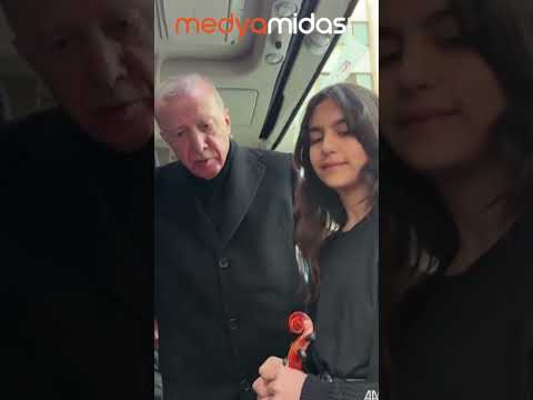 Erdoğan'dan keman çalan öğrenciye: \