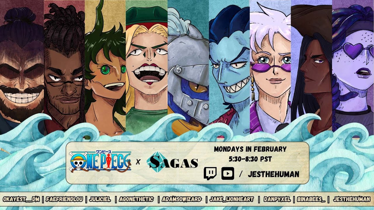 One Piece Inspired SAGAS TTRPG Stream | Season 2, episode 1 - YouTube