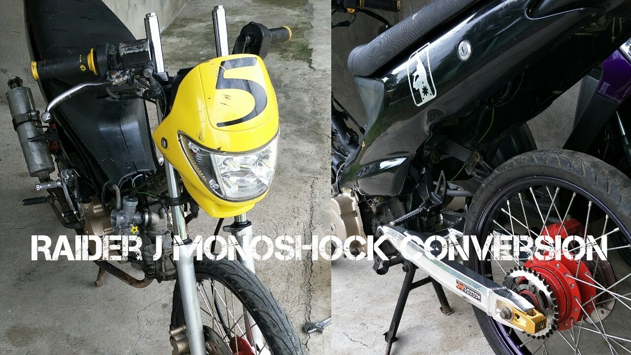 Raider j 110 Monoshock Conversion - YouTube