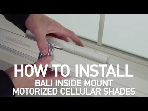 How To Install Bali Honeycomb Blinds