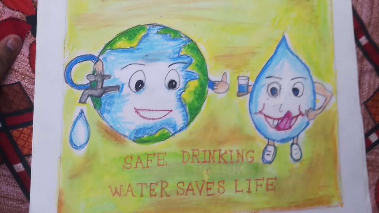 SAFE DRINKING WATER SAVES LIFE #drawing #youtube #art #love We should ...