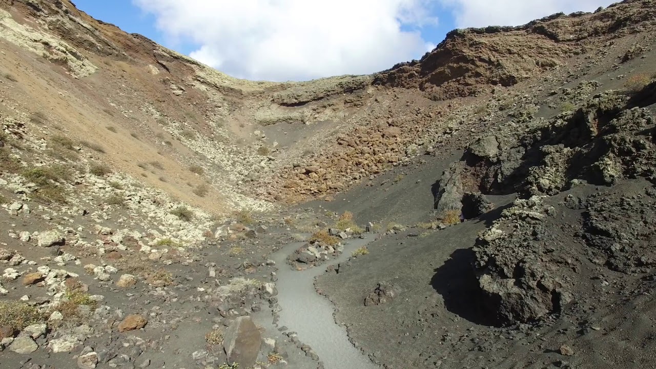 Inside extinct volcano - YouTube