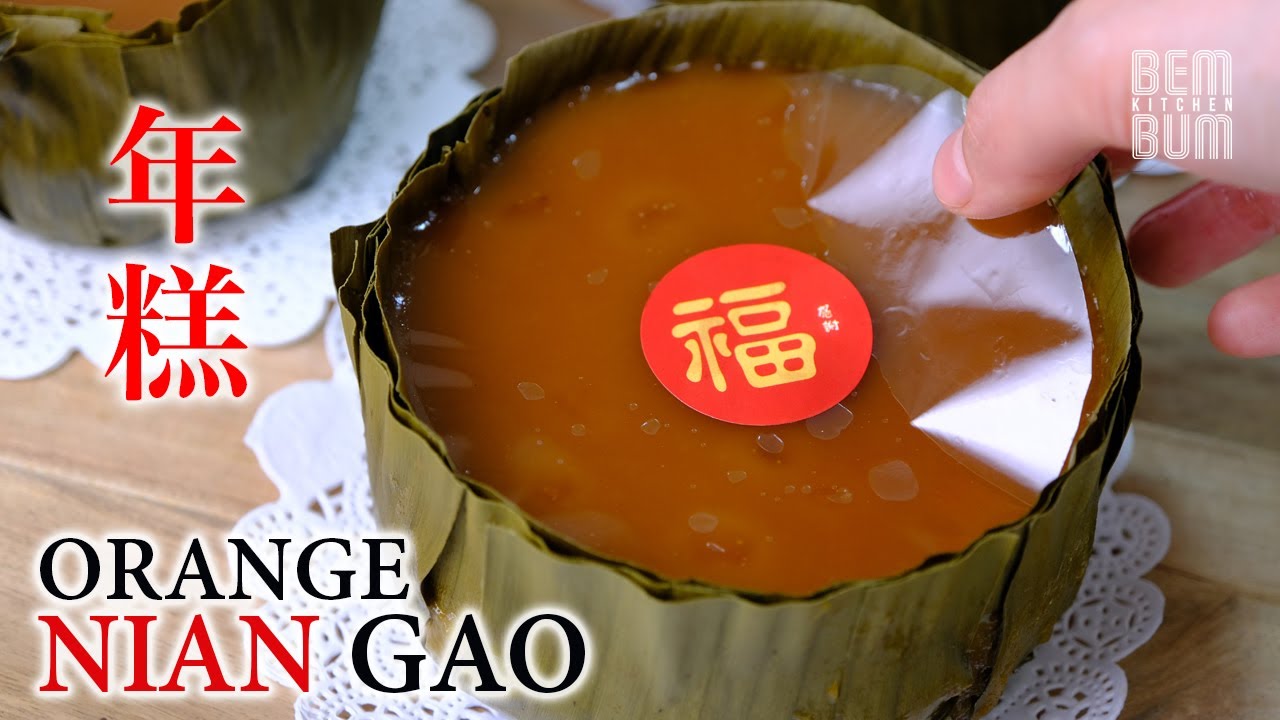 How to Make Traditional Orange Nian Gao 年糕 (Quick and Easy Way ...