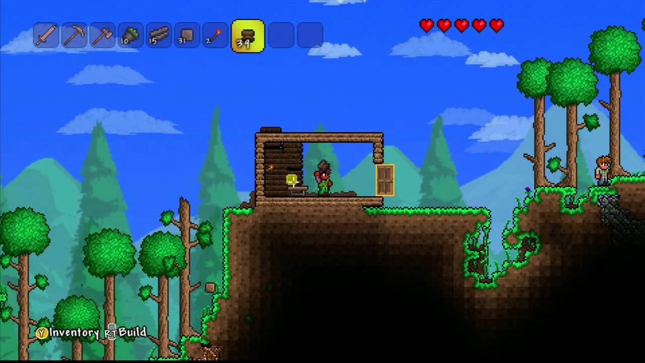 Terraria (Xbox 360) - Part 01 - Home Sweet Home - YouTube