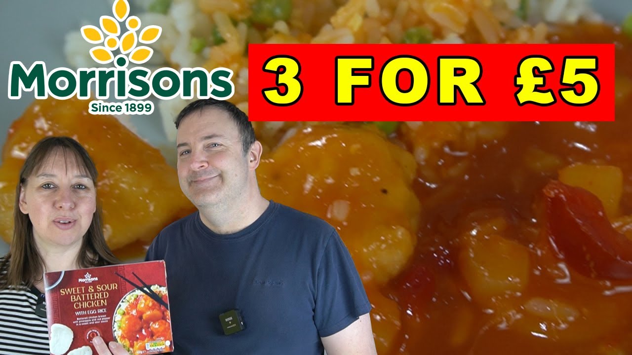Morrisons Ready Meal Sweet and Sour Battered Chicken with Egg Rice ...