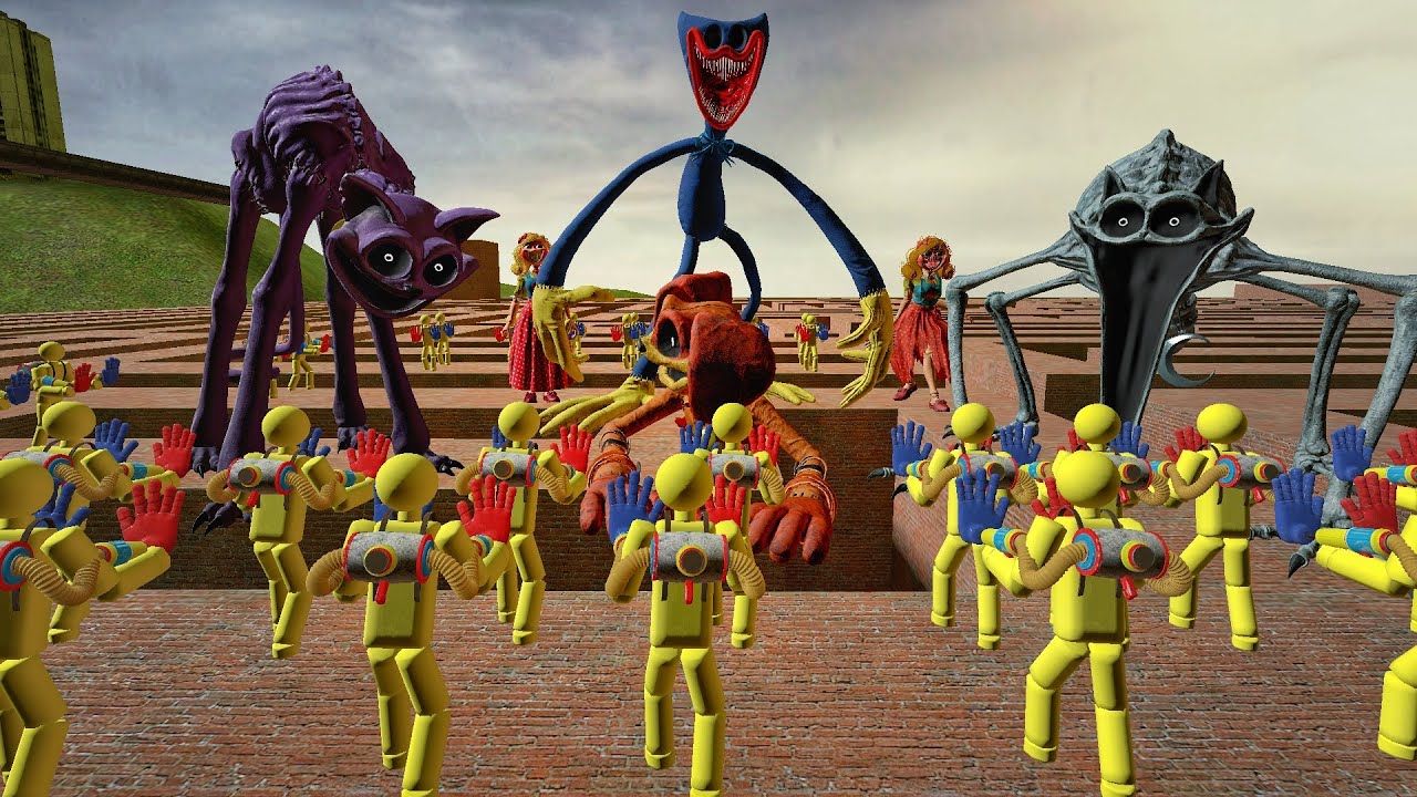 [New] 100 Players try to Escape from the Poppy Monsters Maze |Poppy ...