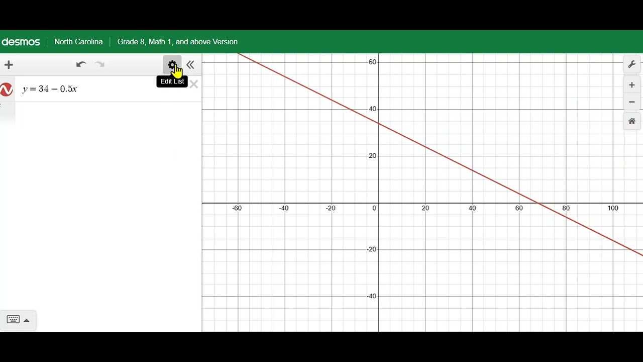 Tech Help - Using Desmos to Solve Linear Equations with Tables - YouTube