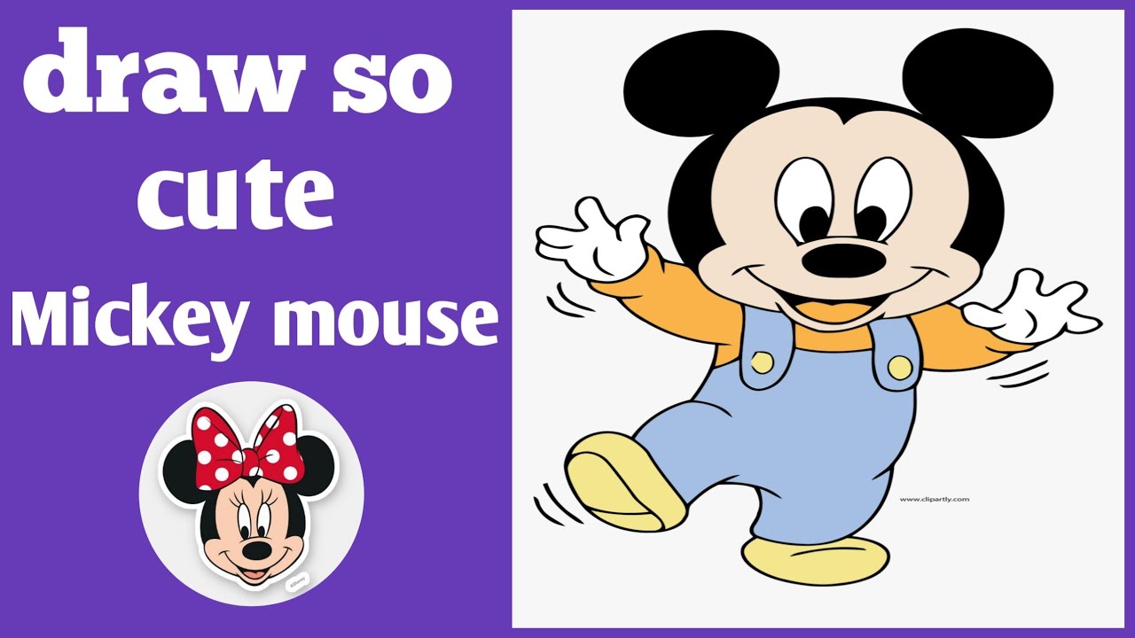 How to draw Mickey mouse full body || learn to draw - YouTube