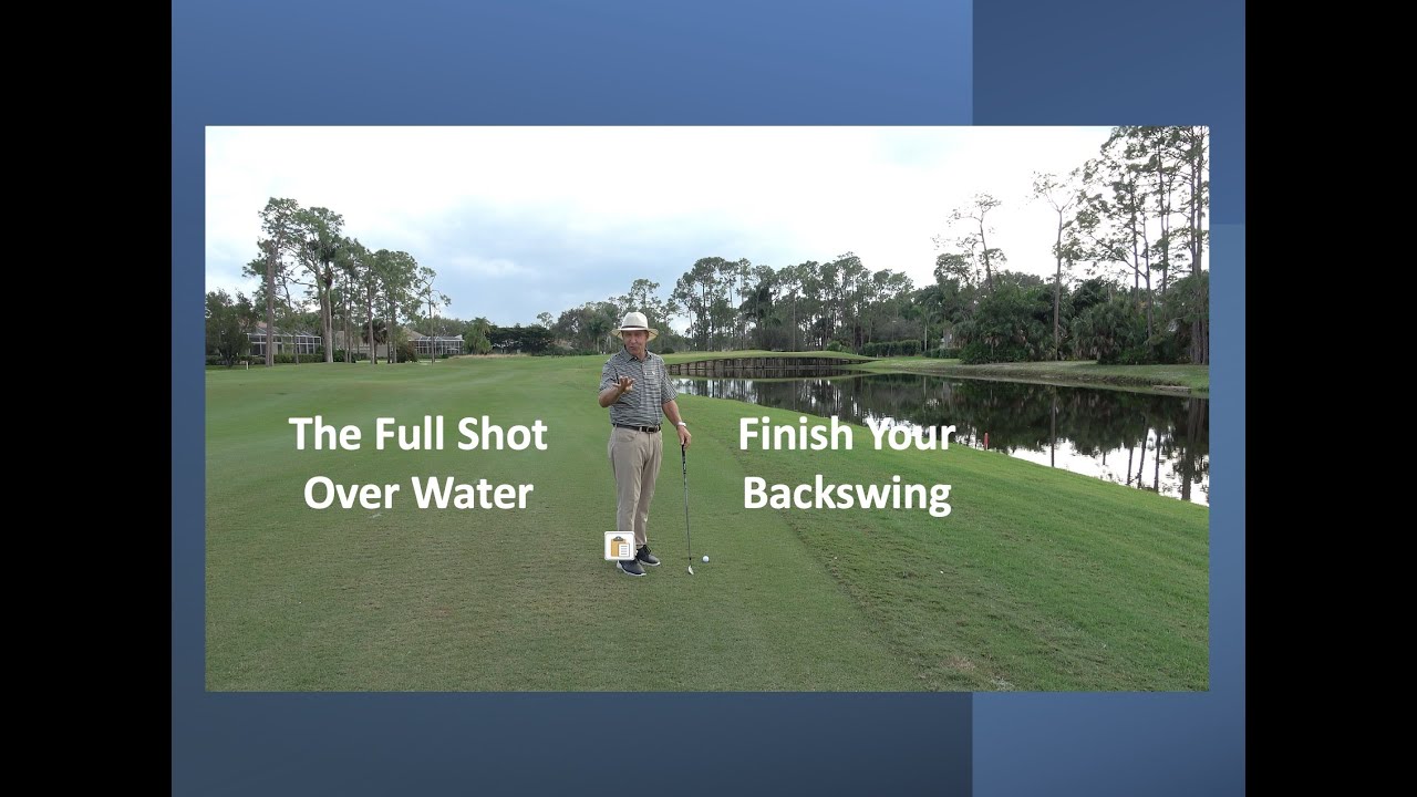 The Full Golf Shot Over Water - YouTube