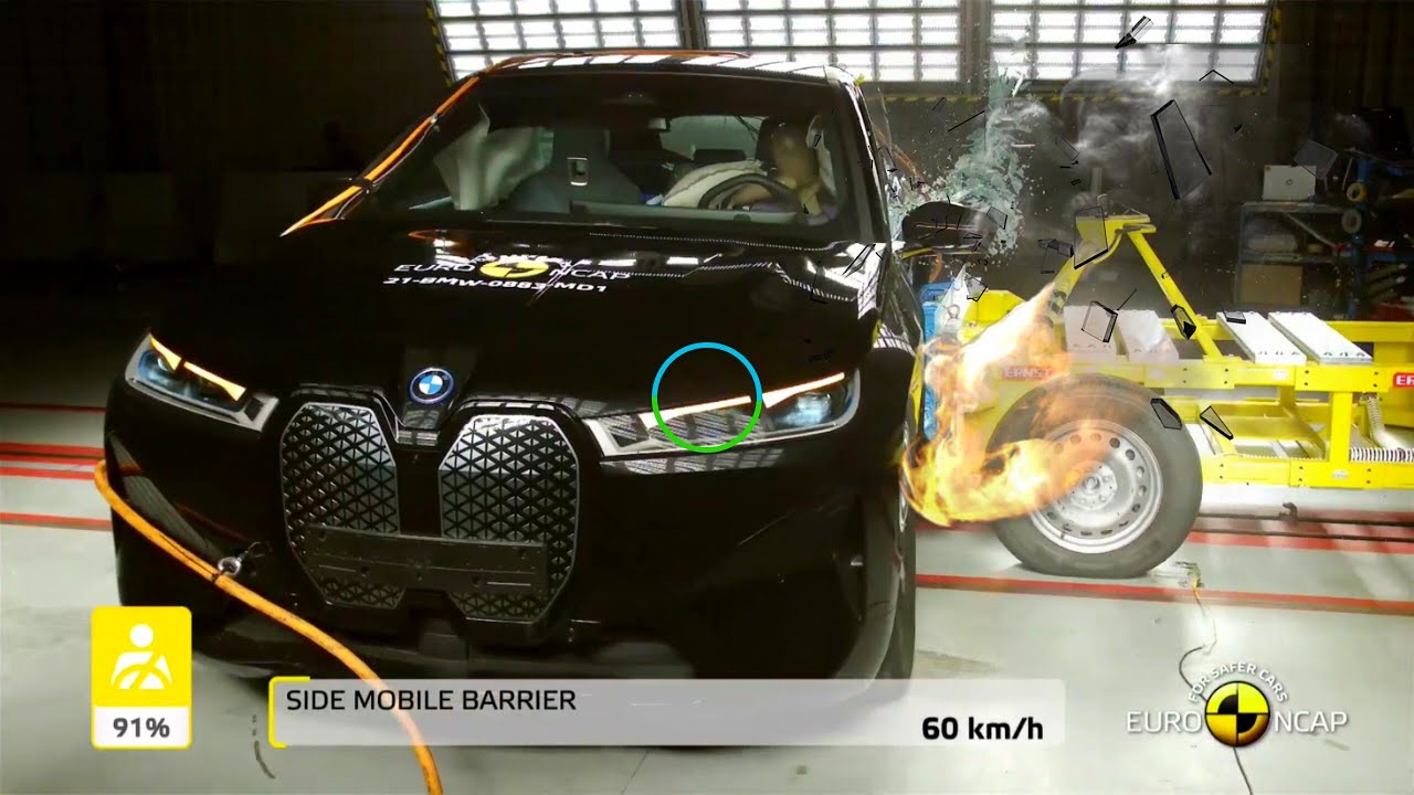 New 2022 BMW iX - Crash and Safety tests Euro Ncap - YouTube