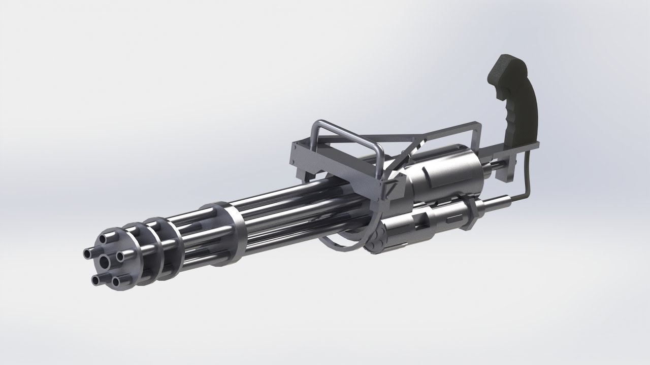 Gatling gun l Solidworks - YouTube