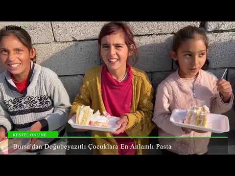 Bursa'dan Doğubeyazıtlı Çocuklara En Anlamlı Pasta