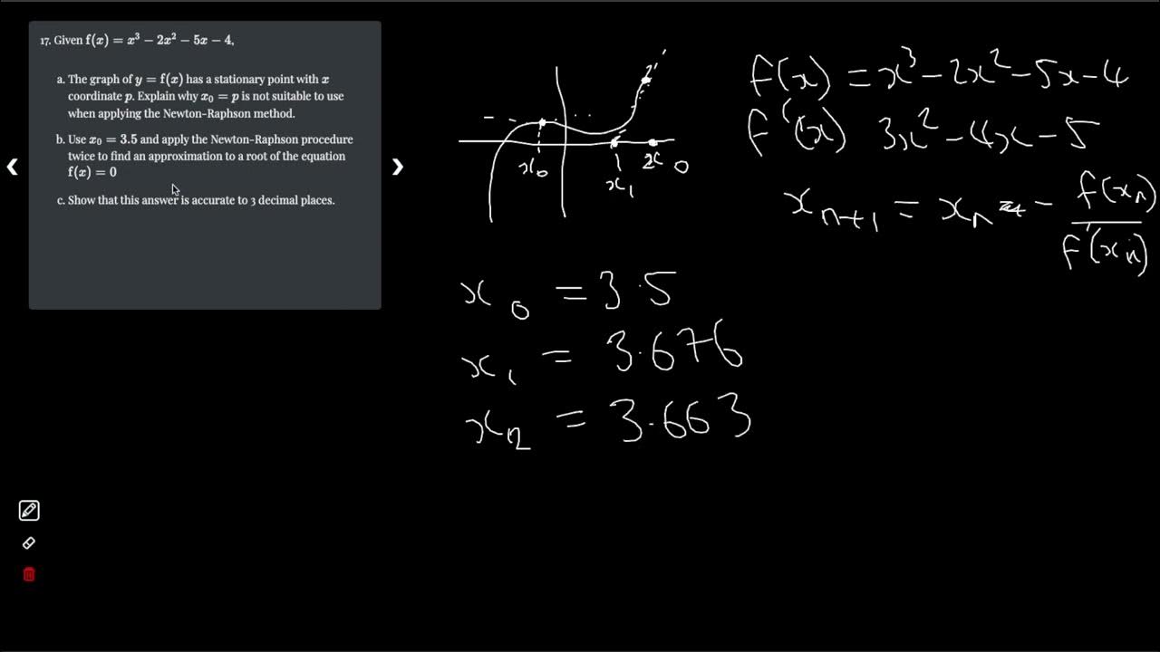 A Level Maths - Numerical Methods Q17 (mathsquestions.app) - YouTube