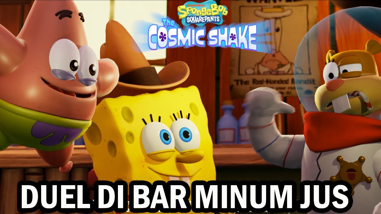 DITANTANG SHERIF SANDY - SPONGEBOB SQUAREPANTS: THE COSMIC SHAKE (PART ...