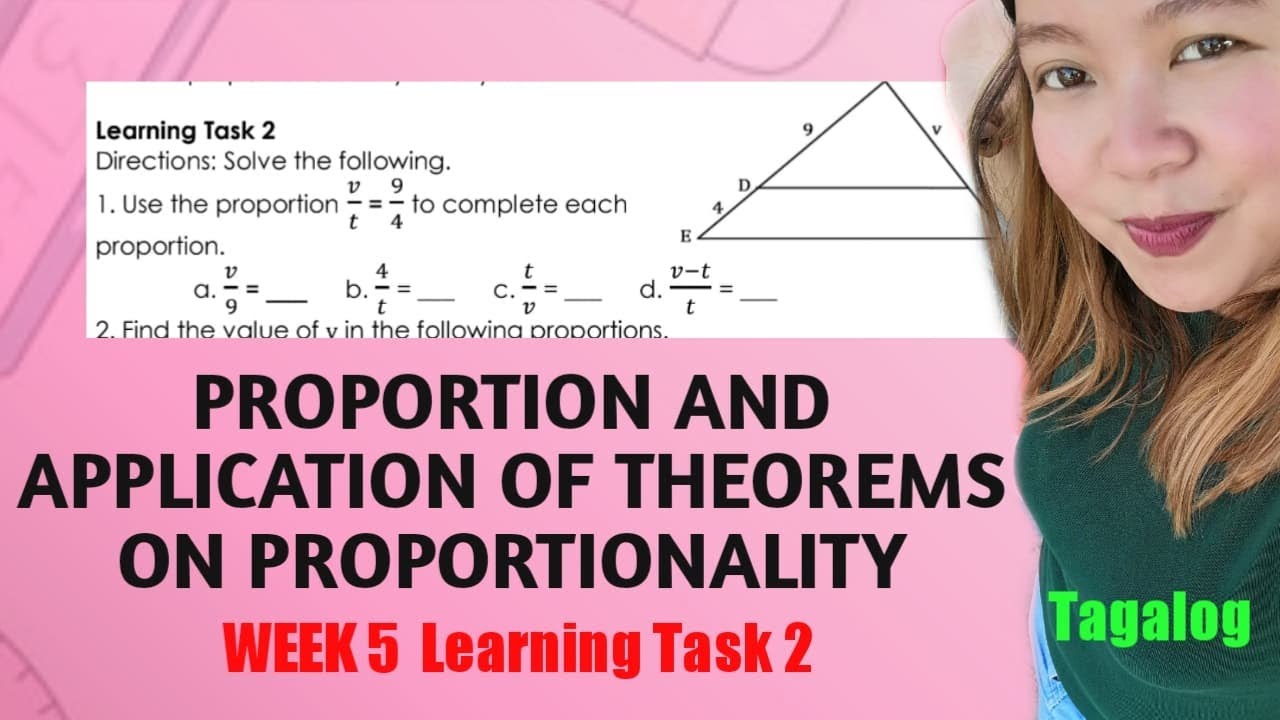 PROPORTION AND APPLICATION OF FUNDAMENTAL THEOREMS OF PROPORTIONALITY ...