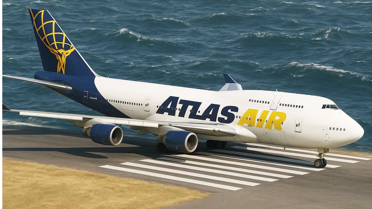 INSANE PILOT?! Fully Loaded Boeing 747 Cargo Takes Off from TINY Runway ...