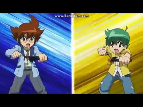Beyblade Metal Fury - Yuki vs Kenta (greek)