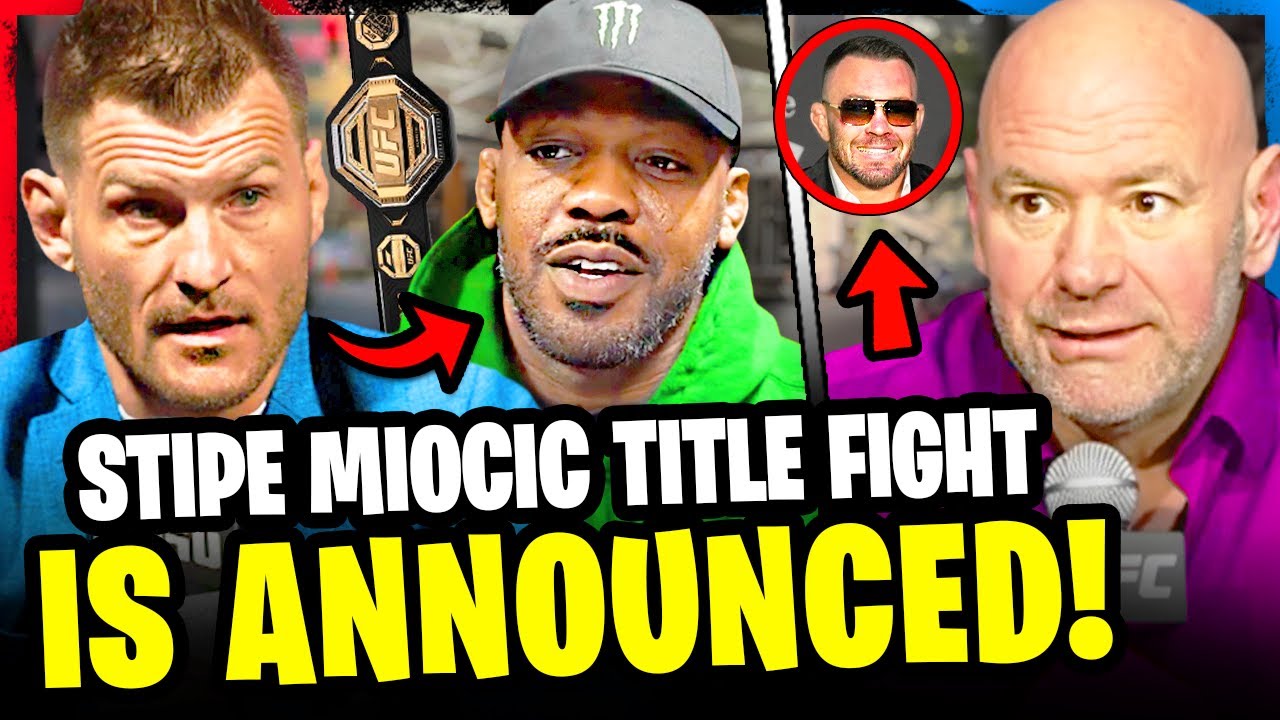 Stipe Miocic ANNOUNCES next UFC TITLE fight, Dana White GOES OFF, Colby ...