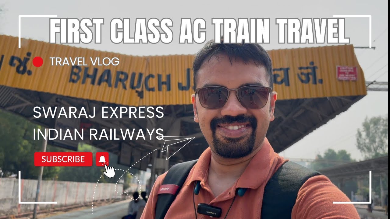 FIRST CLASS AC TRAIN TRAVEL | SWARAJ EXPRESS | #indianrailways # ...