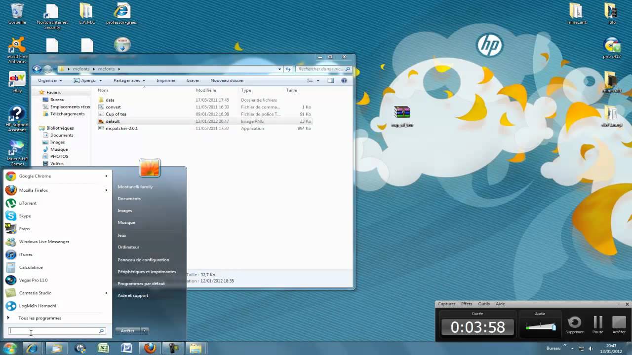 [TUTO] changer de police d'ecriture minecraft - YouTube